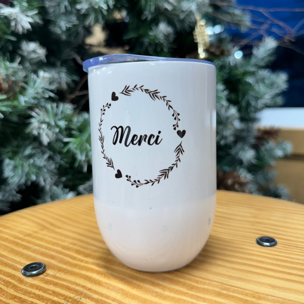 Verre à vin isotherme - Merci – MomMe et Cie Inc.